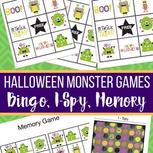 Halloween Printable Party Game Pack (6 Games) - Etsy