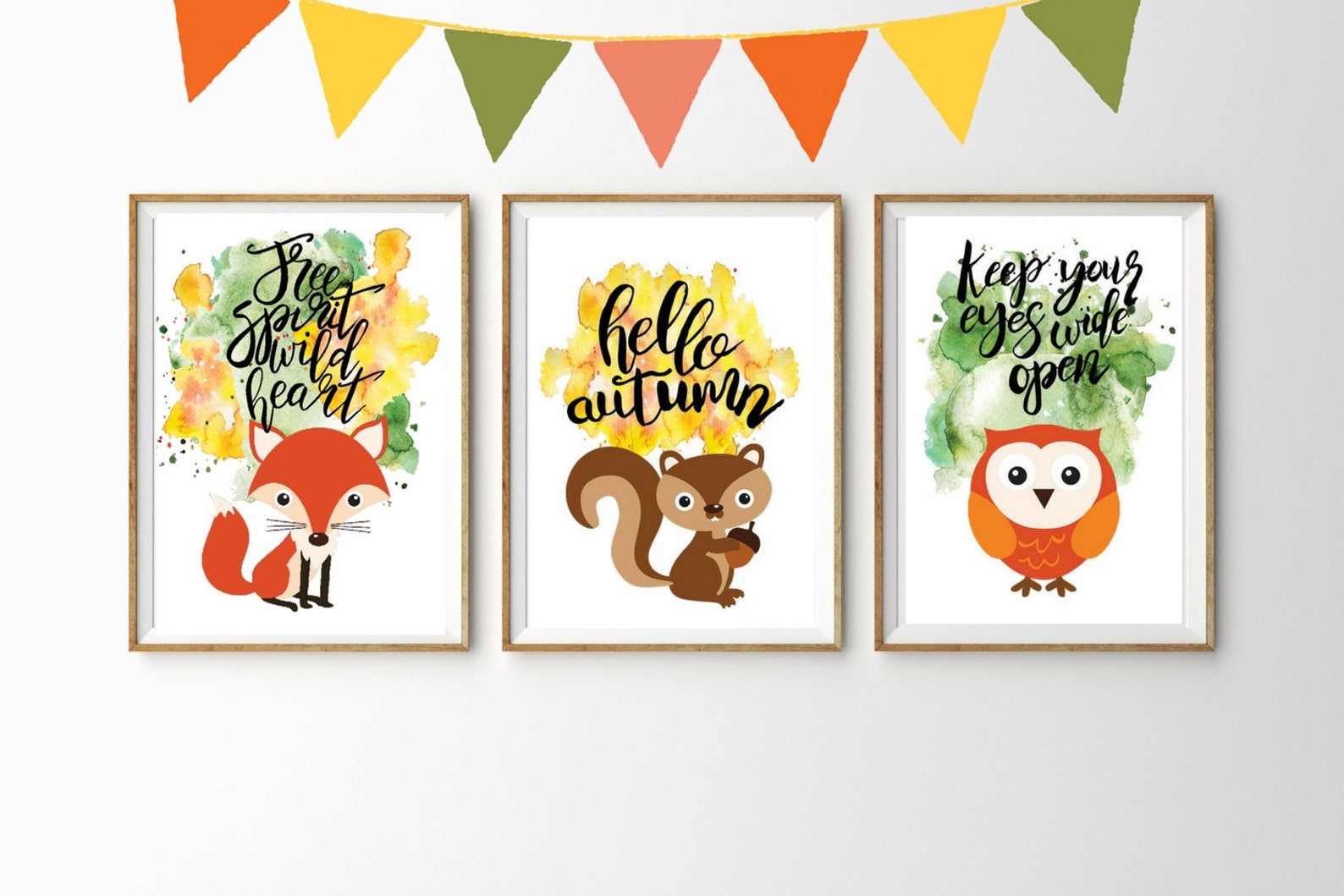 Motivational Wall Printable Poster - Fall Printable Poster - Woodland ...