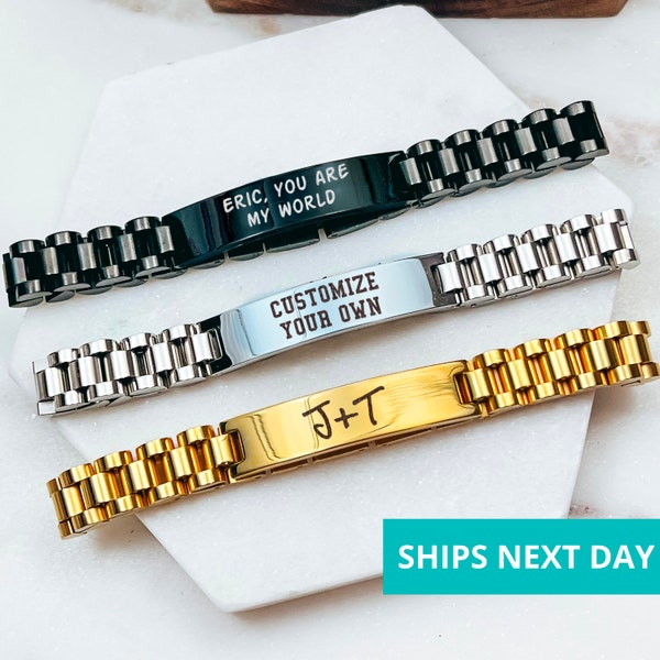 Custom Mens Bracelet - Etsy