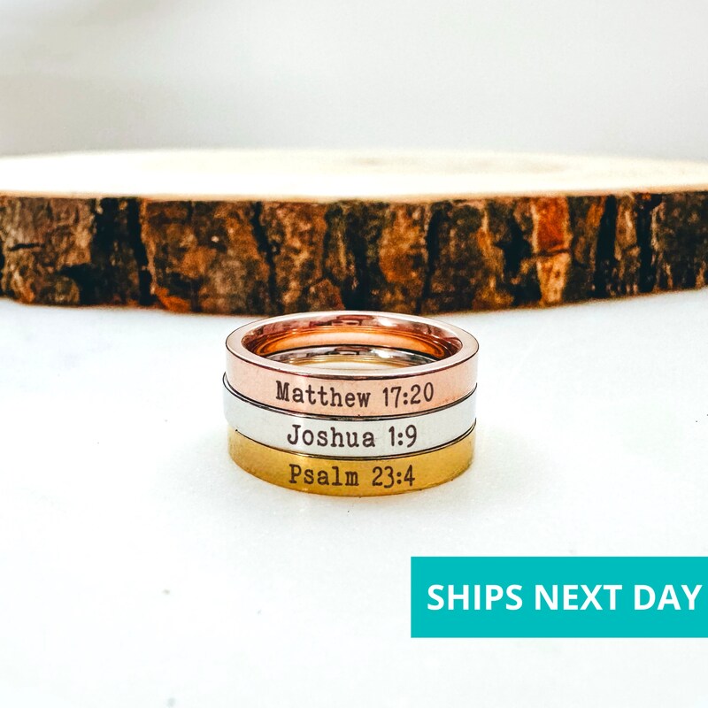 Bible Verse Ring - Etsy