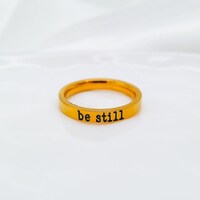 Be Still Wrap Ring, Religious Rings, Adjustable Wrap Ring ...