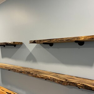 Live Edge Floating Shelf - Etsy