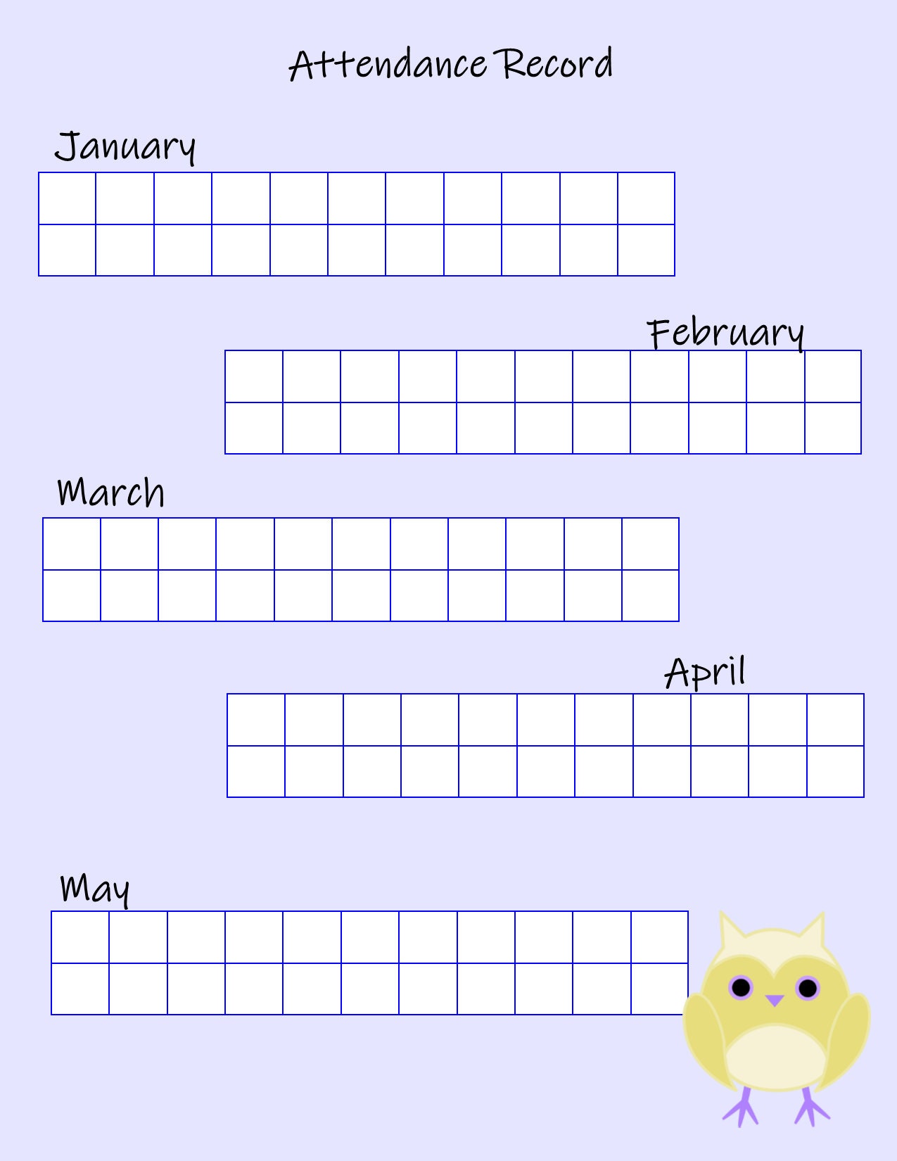 Printable Homeschool Lesson Planner, Owl Lesson Planner, Elementary ...