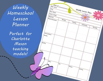 Homeschool Planner Lesson Plan Ultimate Undated Printable - Etsy