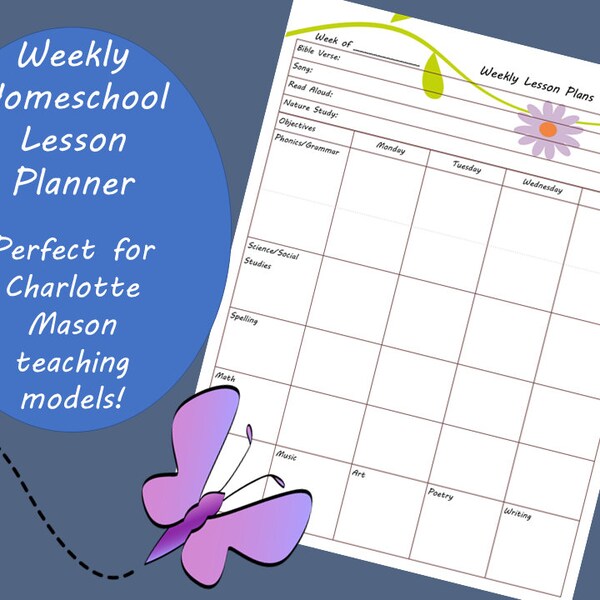 Charlotte Mason Student Planner - Etsy
