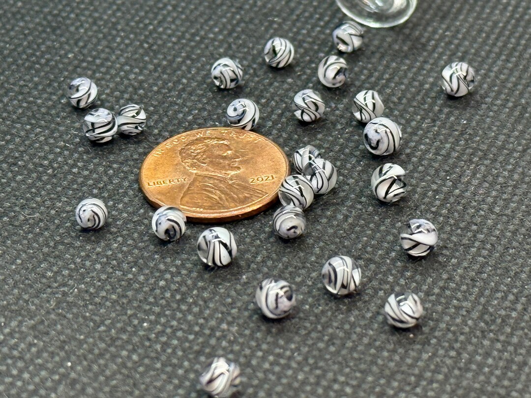 Marble Bones Mini Micro Marbles Handmade | Will Stuckenberg - Etsy