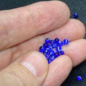 Cobalt Blue Glass Mini Micro Marbles World's Smallest - Etsy