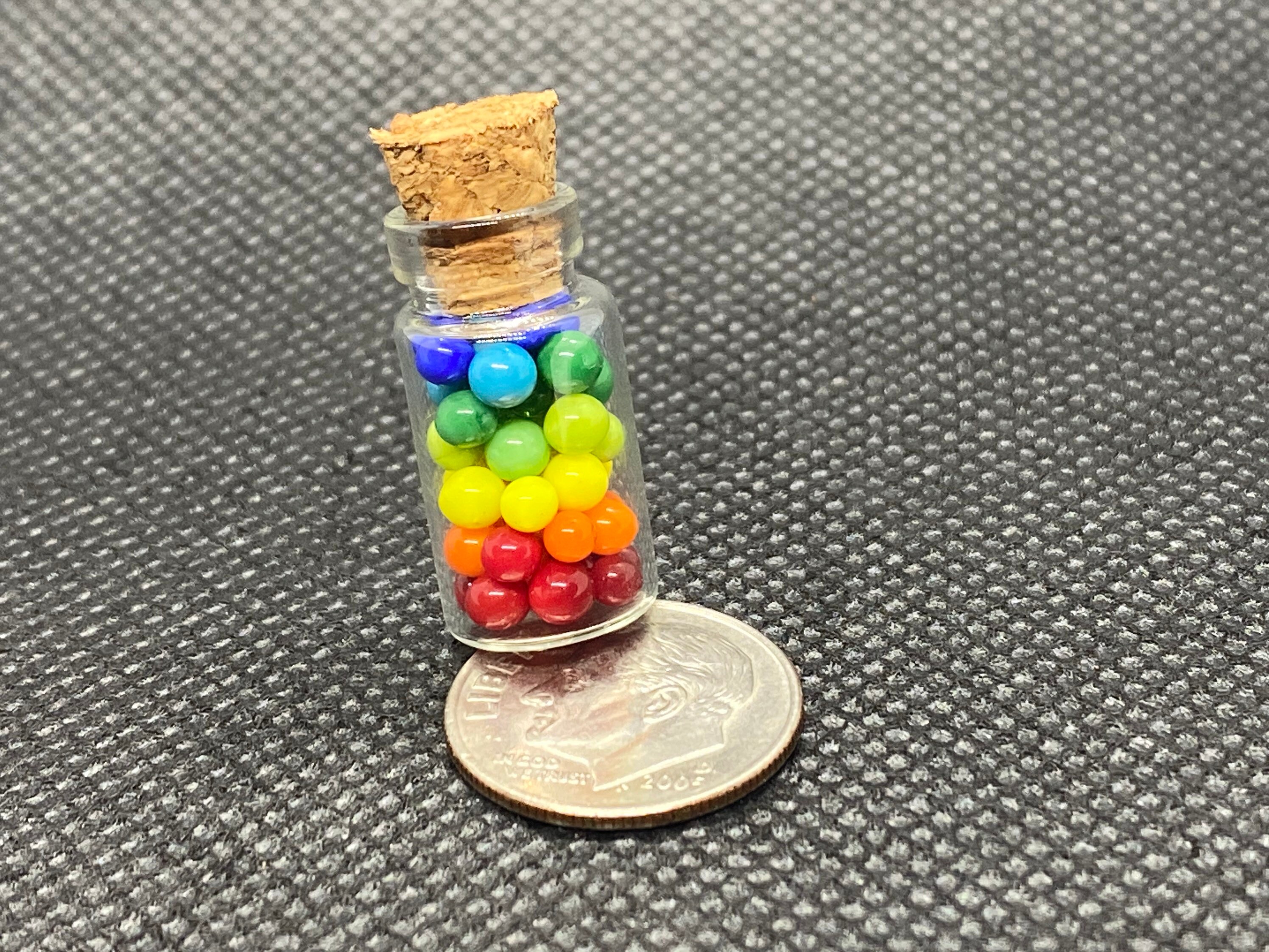Miniature Rainbow Mini Micro Marbles — Layered Glass | Stuckenberg ...