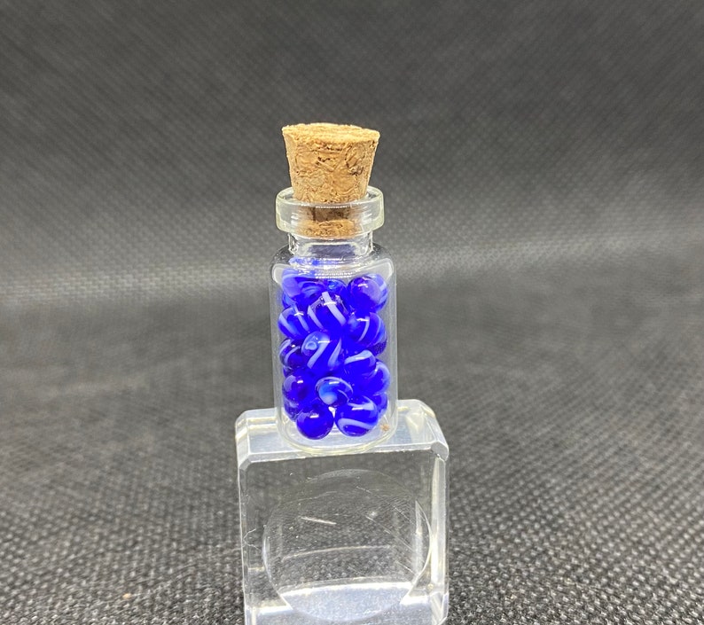 Cobalt Blue Glass Mini Micro Marbles World's Smallest | Etsy