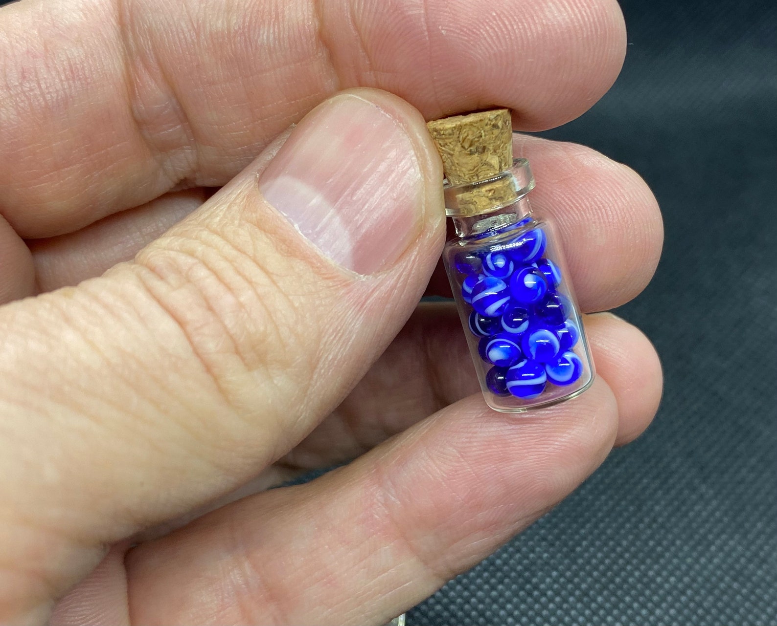 Cobalt Blue Glass Mini Micro Marbles World's Smallest | Etsy