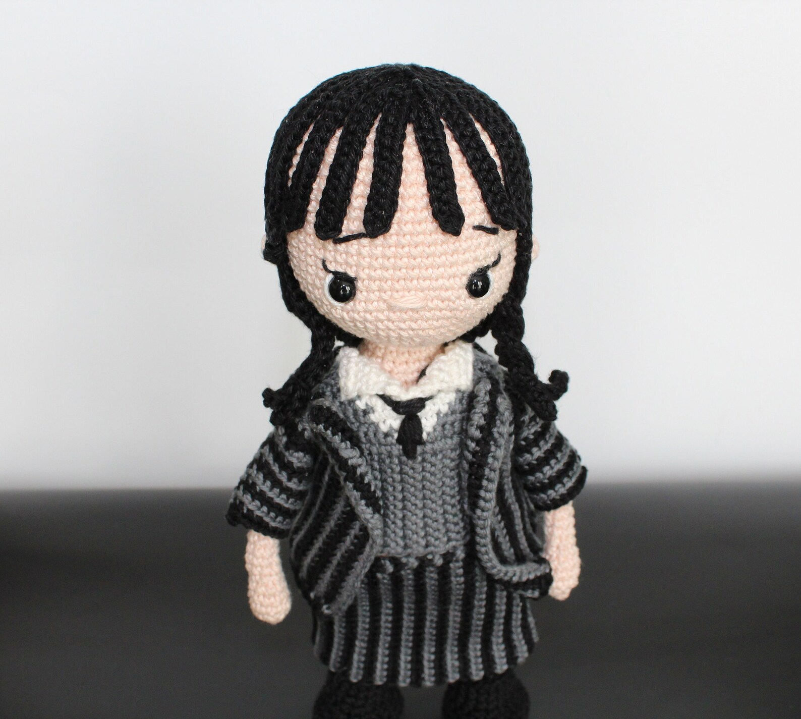 Crochet Pattern Wednesday, Amigurumi Pattern, + School Uniform ...