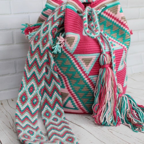 Mochila Pattern Tapestry Crochet Pattern Mini Mochila Bag With - Etsy