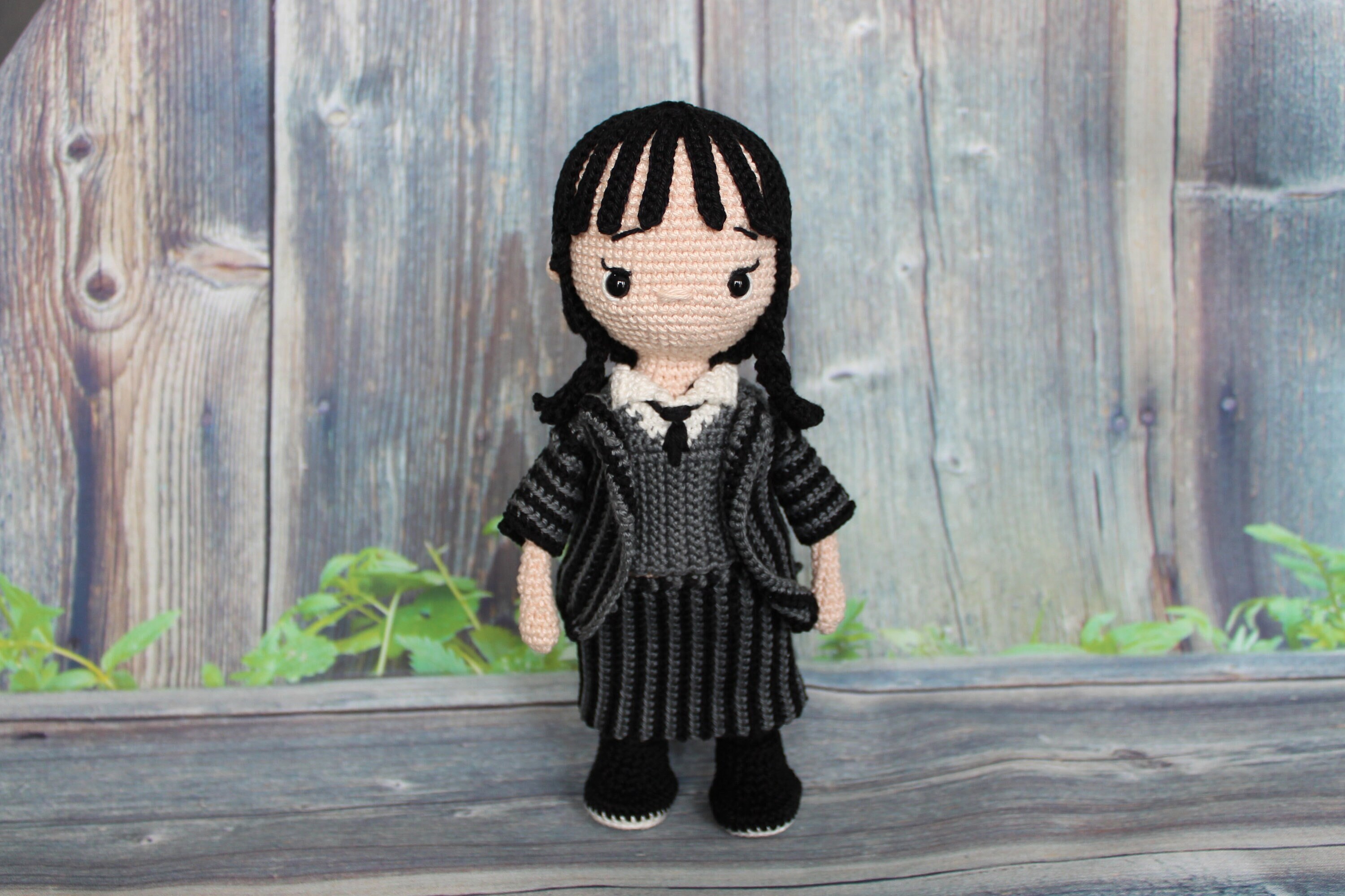 Crochet Pattern Wednesday, Amigurumi Pattern, + School Uniform ...