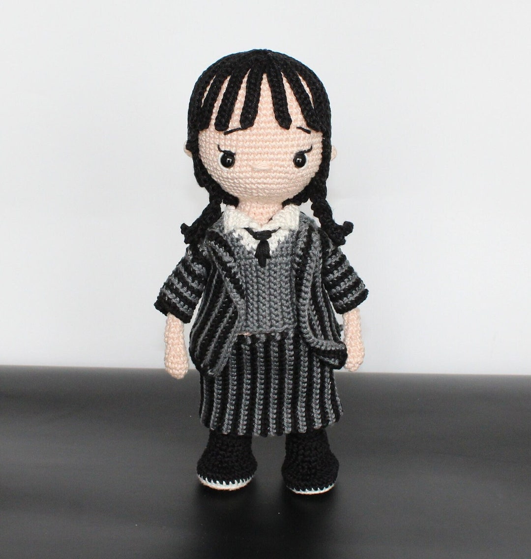 Crochet Pattern Wednesday, Amigurumi Pattern, + School Uniform ...