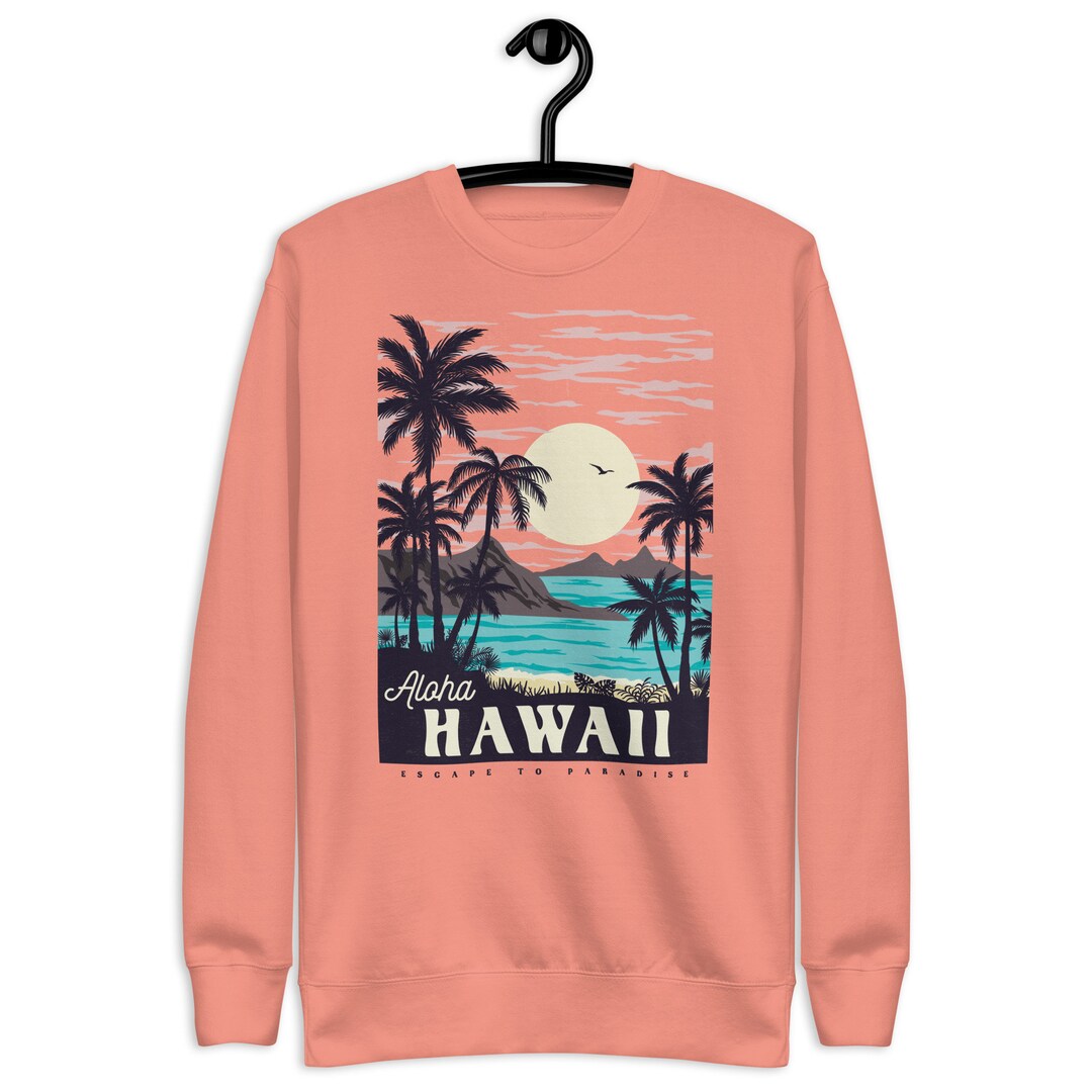Hawaiian Sweatshirt, Kauai Hawaii Crew Neck Sweatshirt, Mom Gift Idea ...