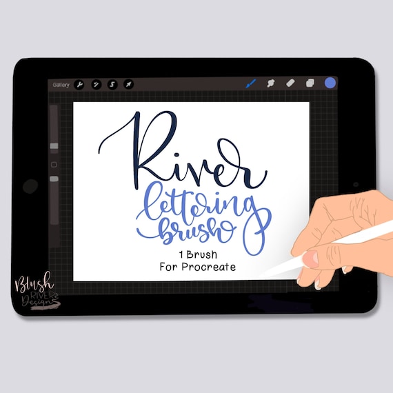Procreate Brush / River Brush / Calligraphy / Digital Download | Etsy