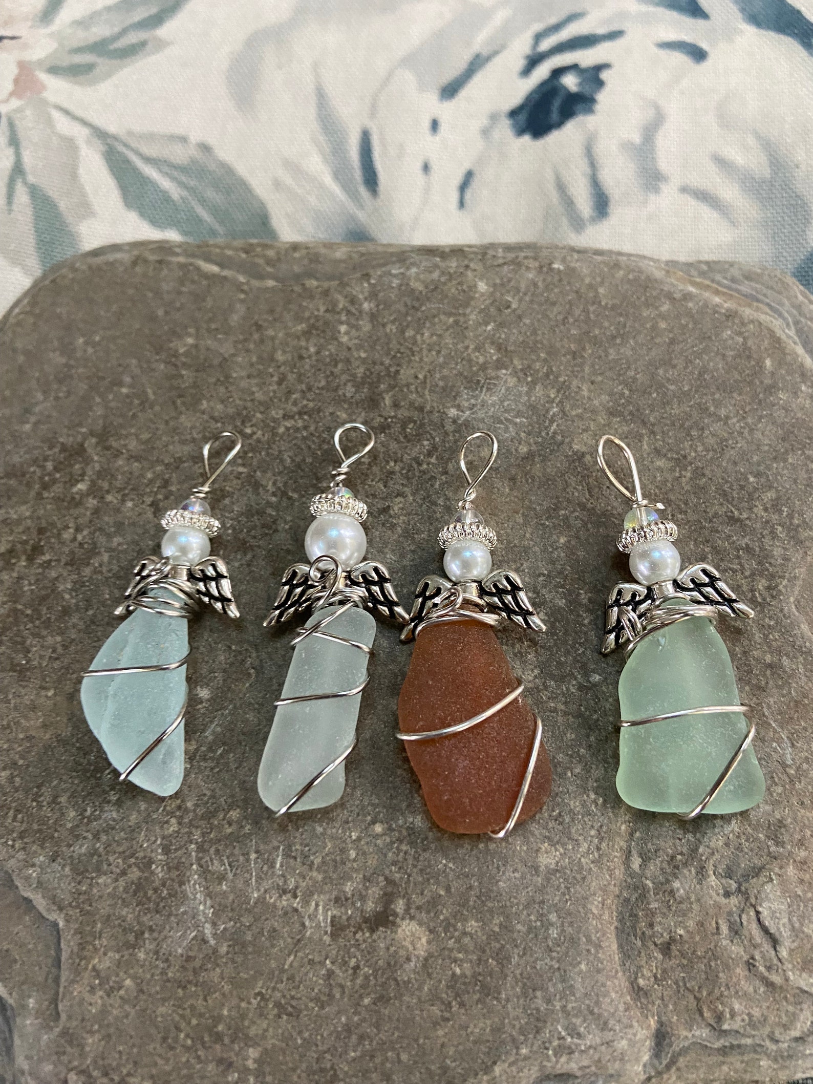 Beach Glass Angels, Updated Angel Design of Angels - Etsy