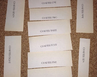 Chapter Headings Art - Etsy