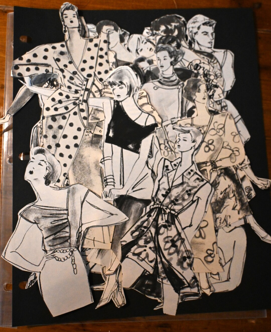 25 "paper Doll" Cut Out Figures, Black and White Retro Figures, Fussy ...