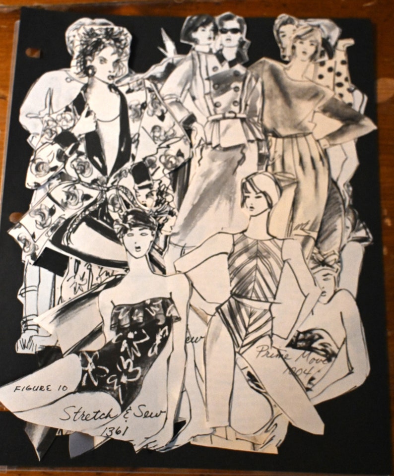 25 "paper Doll" Cut Out Figures, Black and White Retro Figures, Fussy ...