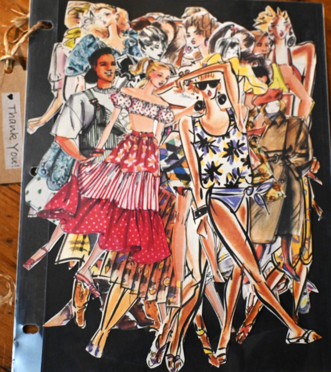 25 "paper Doll" Cut Out Figures, Retro Figures With a Youthful Vibe ...