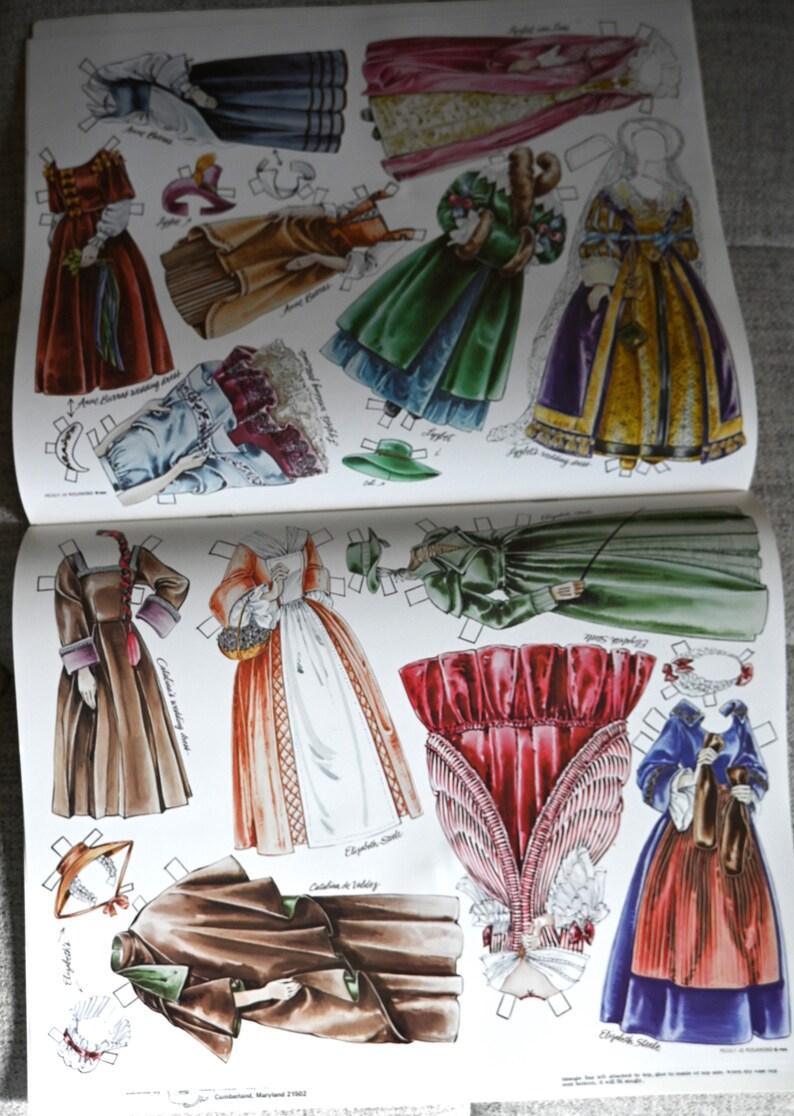 1980 Paper Dolls American Colonial Brides - Uncut - Etsy