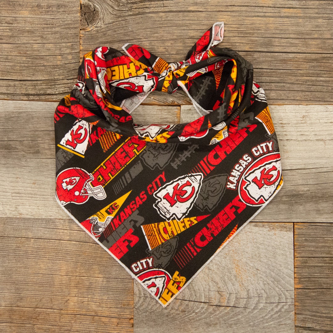 Kansas City Chiefs Baseball Tie on Dog Bandana - Etsy