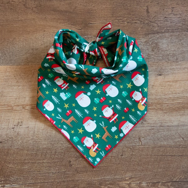 Santa Dog Bandana - Etsy