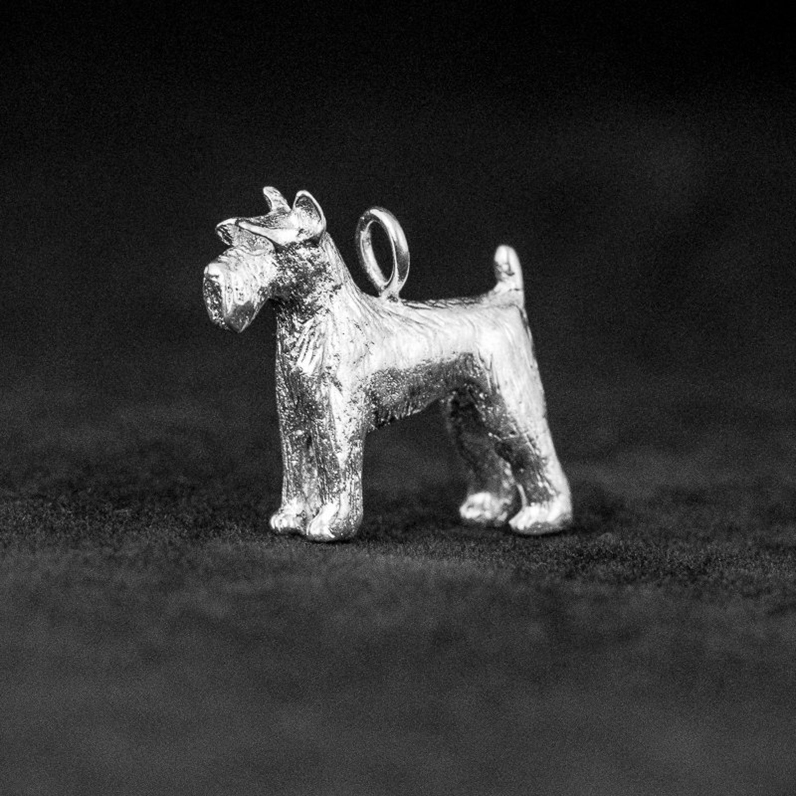 Schnauzer Sterling Silver Charm - Etsy