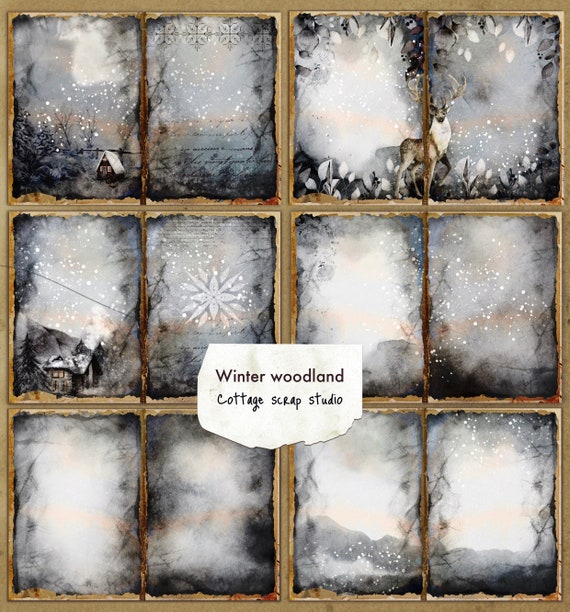 Woodland collage sheet. Woodland Witchcraft journal junk Book of ...