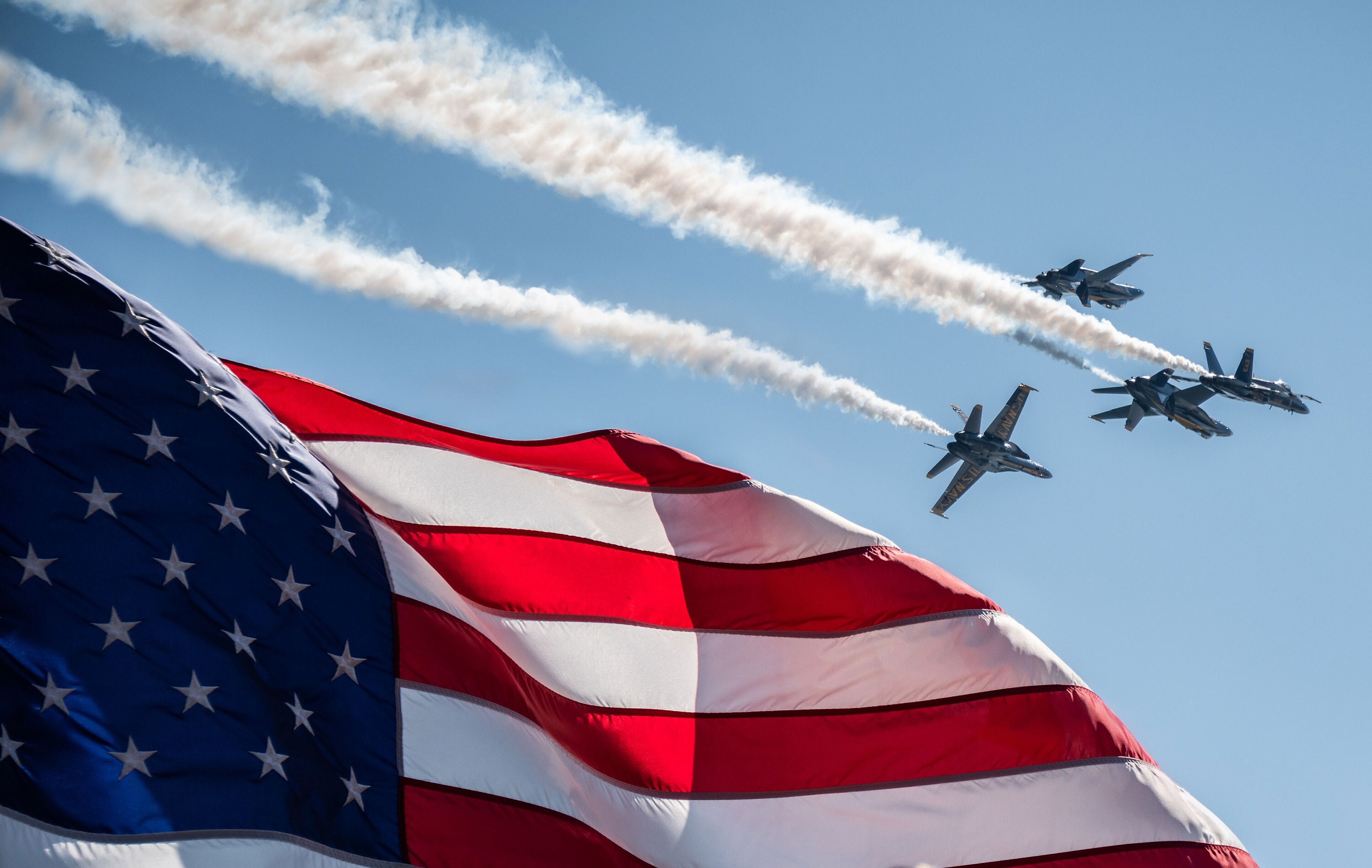 Blue Angels With American Flag - Etsy
