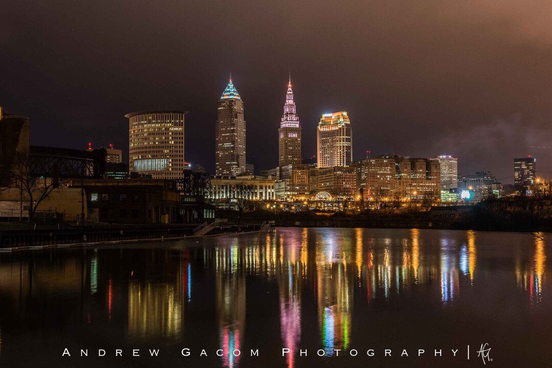 Cleveland Skyline Captured From the Flats - Etsy
