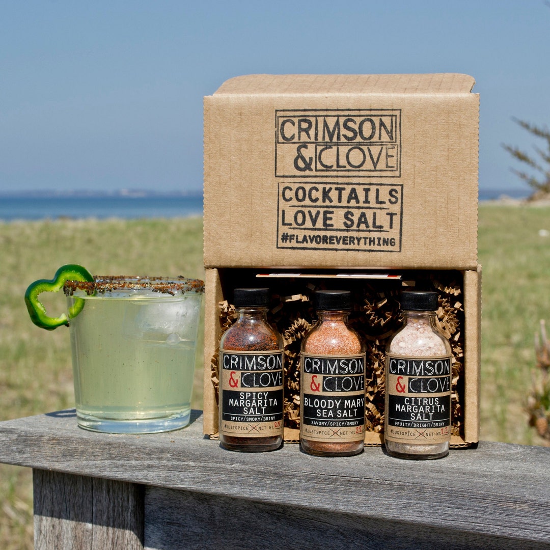 Cocktails Love Salt Set - Rimming Salt Gift Set - Contains All Natural ...