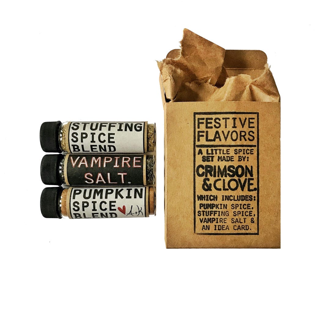 Festive Flavors Gift Set - Stuffing Spice, Vampire Salt & Pumpkin Spice ...