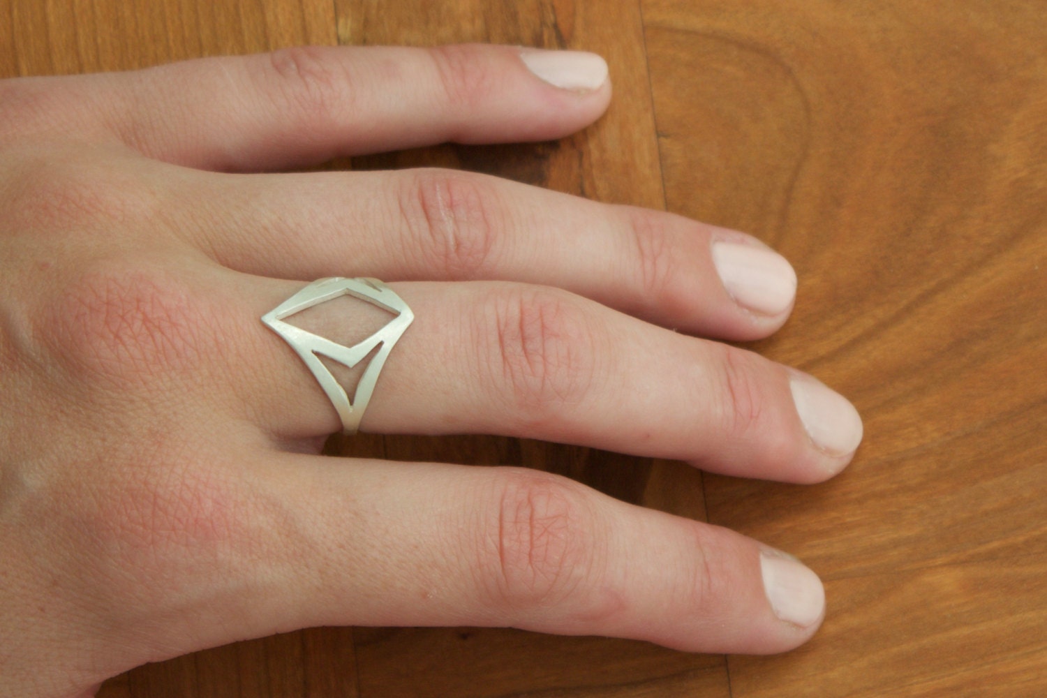 Diamond Shape Ring, Girl Power Ring - Etsy
