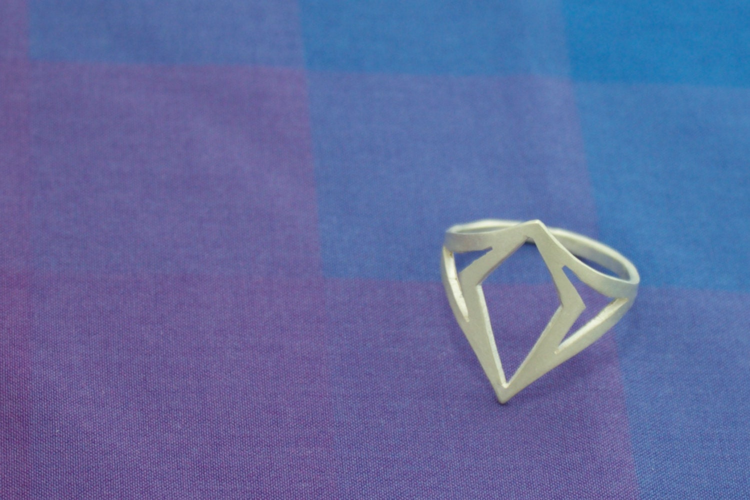 Diamond Shape Ring, Girl Power Ring - Etsy