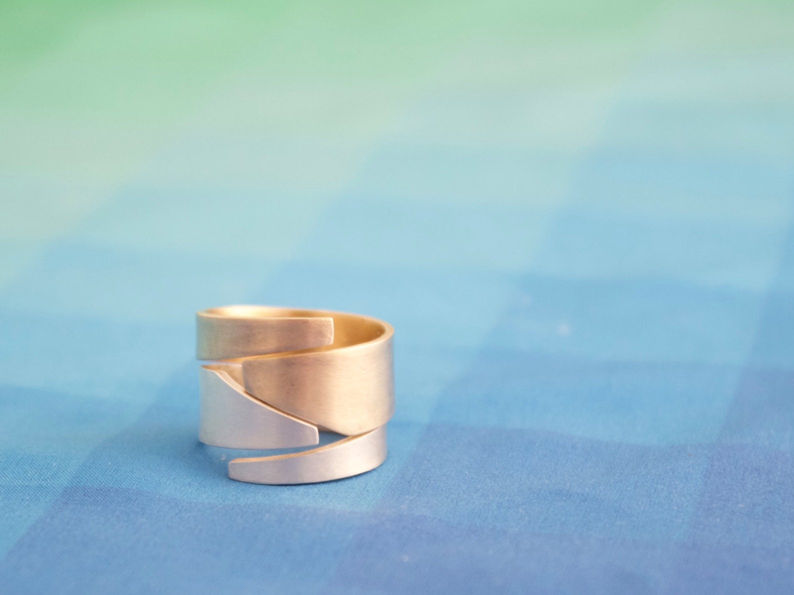 Stackable Asymmetric Ring Set Geometric Statement Ring Set - Etsy