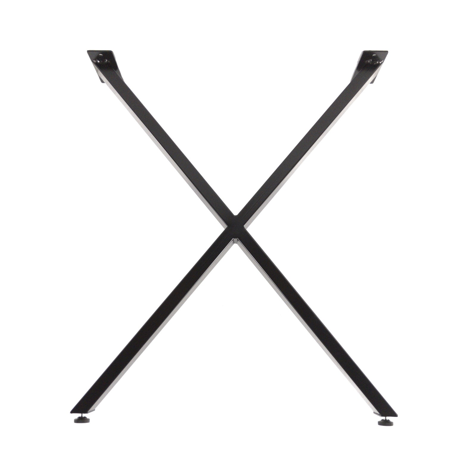 SET of 2 Modern Industrial X Table Legs 28HX24W Inches Self - Etsy