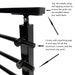 Modern Horizontal Adjustable Railing Banister System, for Staircases ...