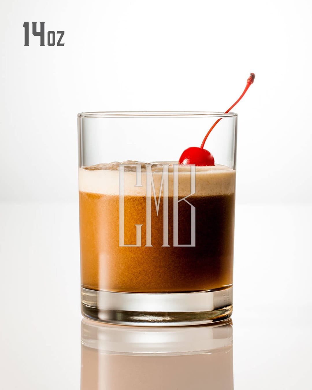 Personalized Whiskey Glass Sets Custom Engraved Monogram 14oz Old