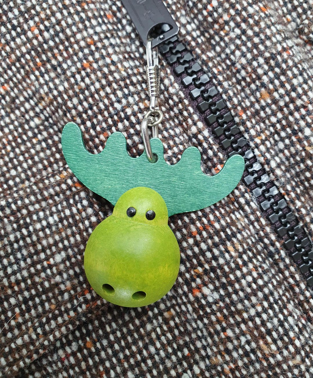 AARIKKA Finland Wooden Keychain Green Moose Head Made in Finland - Etsy