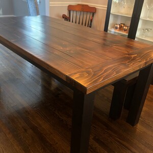 Early American Farmhouse Table With Extra Thick Top - Etsy