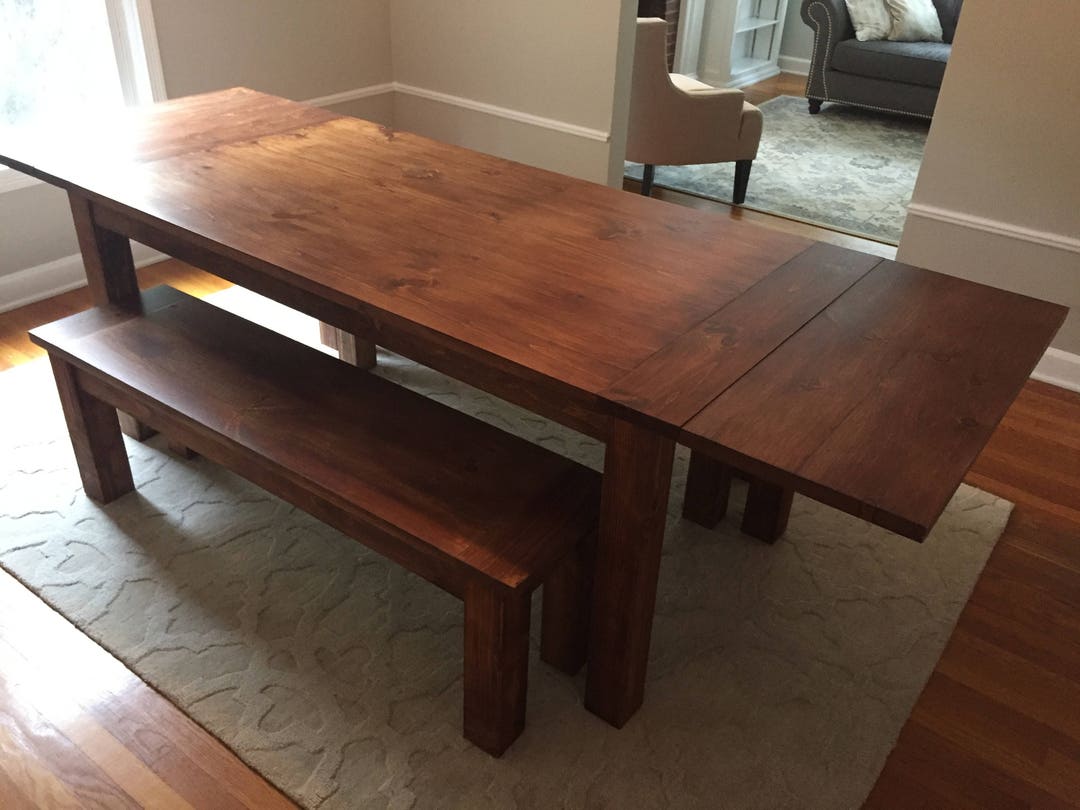 Early American Farmhouse Table With Extensions - Etsy