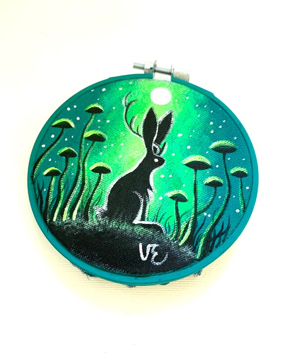 Digital Prints gift for her jackalope art gothic home spring nature ...