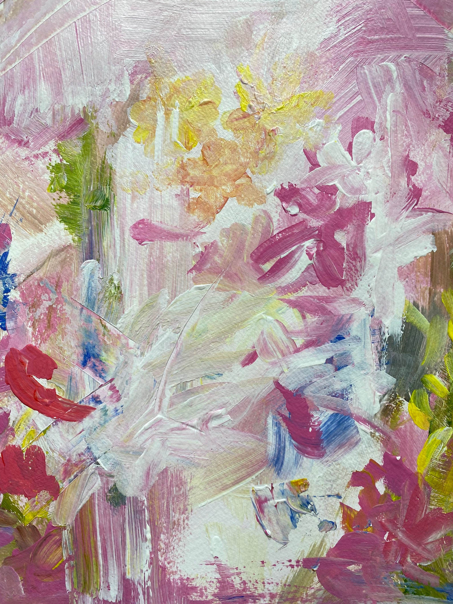 A3 size acrylic painting on paper Modern wall art home | Etsy