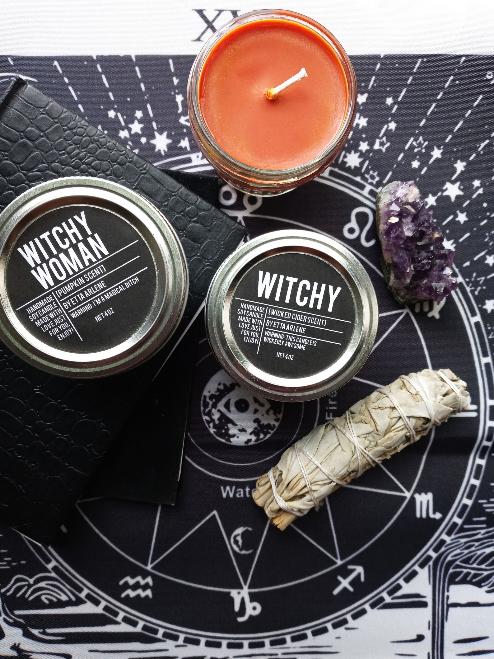 Witchy Candle 4oz witch Candles Witches Candles Candles | Etsy
