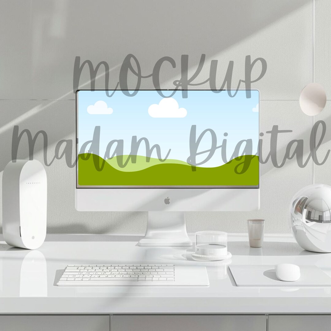 Extra Large Desktop Mockup With Aesthetic Features High-resolution ...