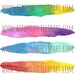 Multicolor Watercolor Blog Headers Clip Art Rainbow Clipart - Etsy