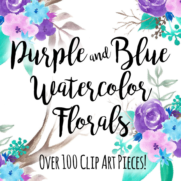 Watercolor Clip Art Bundle, Tropical Party Clip Art Bundles, Watercolor ...