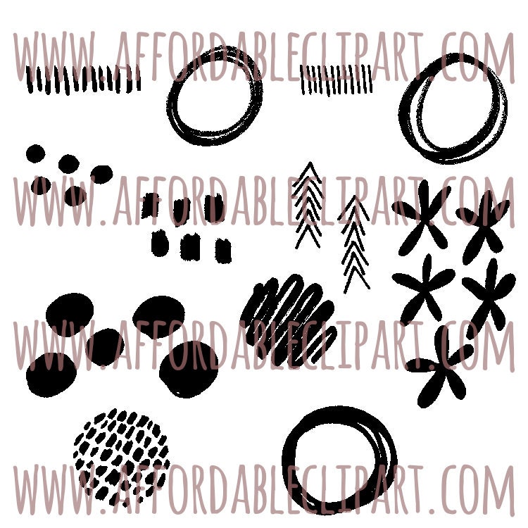 Hand Painted Rainbow Abstract Clip Art, Rainbow Watercolor Abstract ...